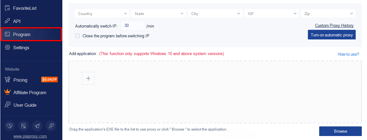 Configuring Pia S5 Proxies (proxy forwarding) | Octo Browser Docs